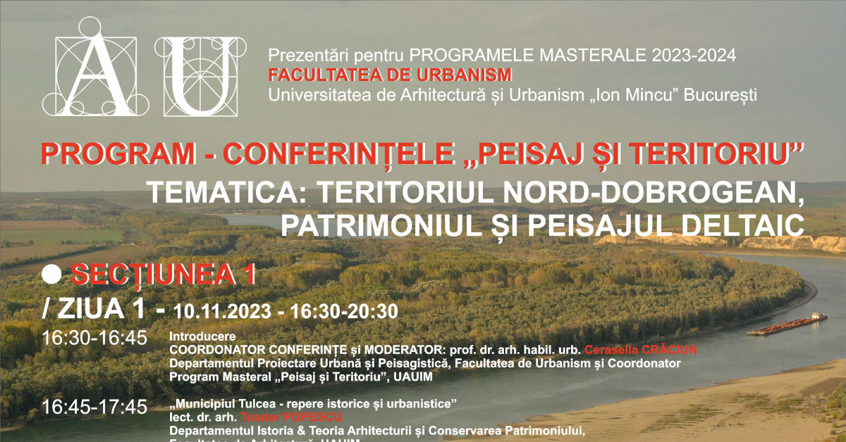 Conferința „Peisaj și teritoriu” 2023 - UAUIM