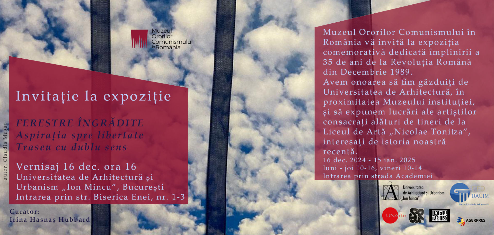 Expoziția Ferestre îngrădite - UAUIM